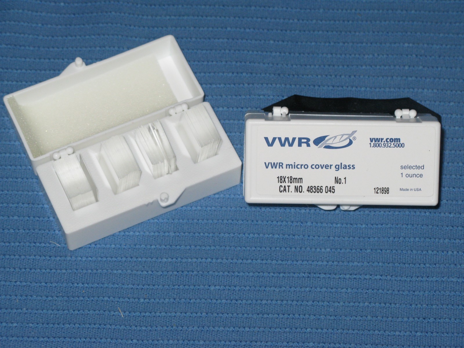 VWR Micro Cover Glasses 18mm Square No.1 48366 045 / per box $15.50 | eBay