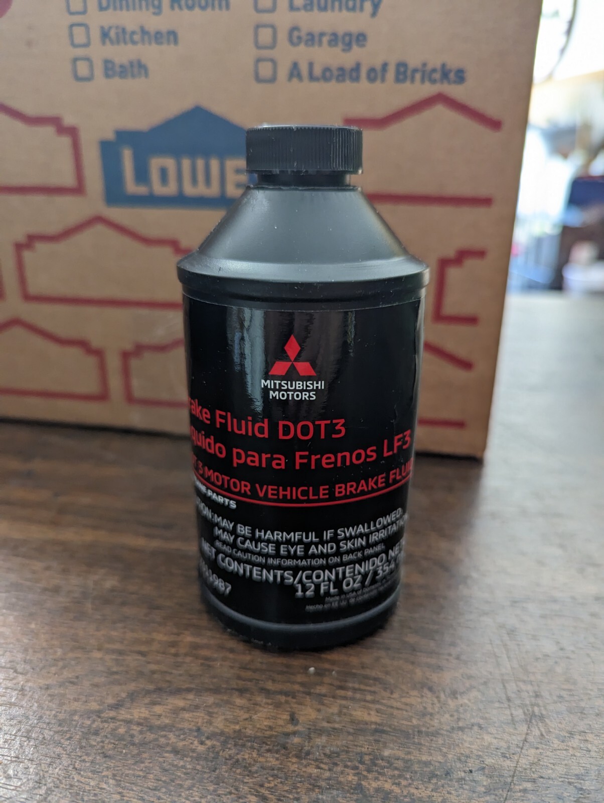 Mitsubishi OEM Brake Fluid DOT 3 345ml EVO VIII IX X Evolution 8 9 10 ...