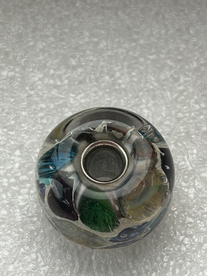 RACHEL BANJO BEADS Lampwork Bead.Trollbeads bracelet not included. 17mm ...