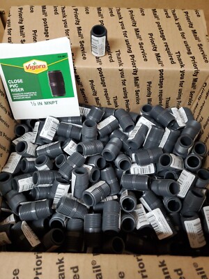 Vigoro 1/2" X 1/2" Close Threaded 1-1/2 in. PVC Sprinkler Riser ...