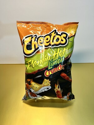 〽️ New Limited Cheetos Flamin Hot Limón Lime Cheese Cheddar Crunchy Bag ...