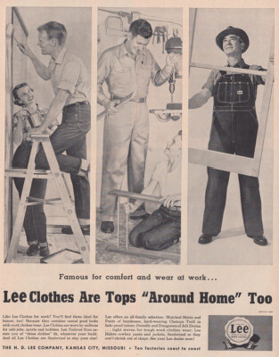 1954 Lee Clothes: Tops Around Home Too Vintage Print Ad | eBay
