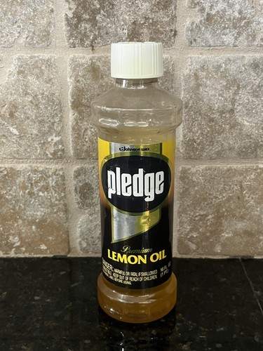 Vintage 1986 Pledge Premium Lemon Oil Wood Moisturizer SC Johnson 16oz ...