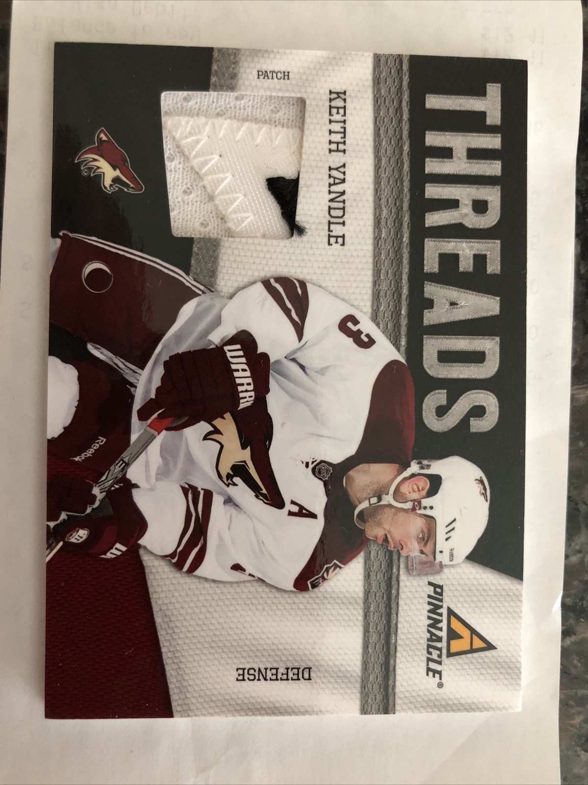 2011-12 Pinnacle - Threads Patches #44 Keith Yandle, Keith Yandle /25 (MEM) for sale online | eBay