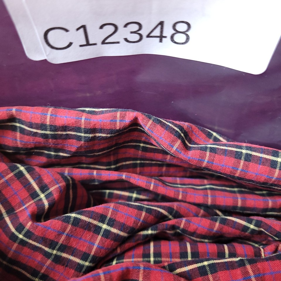 IZOD Men's Casual Button-Up Shirt Red Plaid Large Cotton | eBay