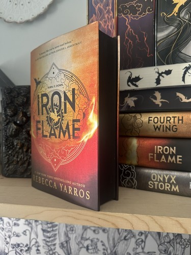 Iron Flame by Rebecca Yarros - Black Sprayed Edges - Hardcover - First ...