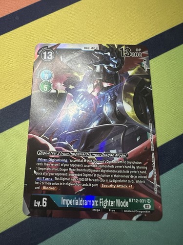 Imperialdramon: Fighter Mode BT12-031 SR Digimon CCG | Across Time Near Mint | eBay