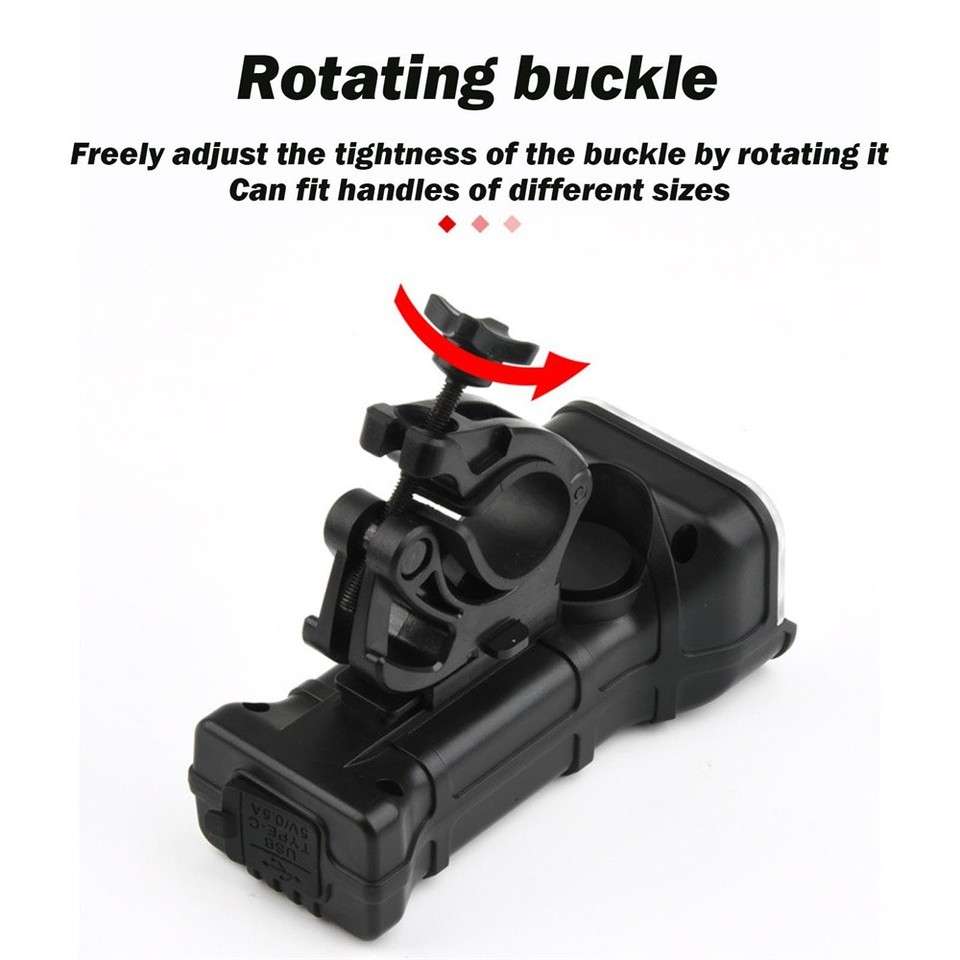 Rechargeable LED Mountain Bike Lights 90000LM Bicycle Torch Front Lamp ...