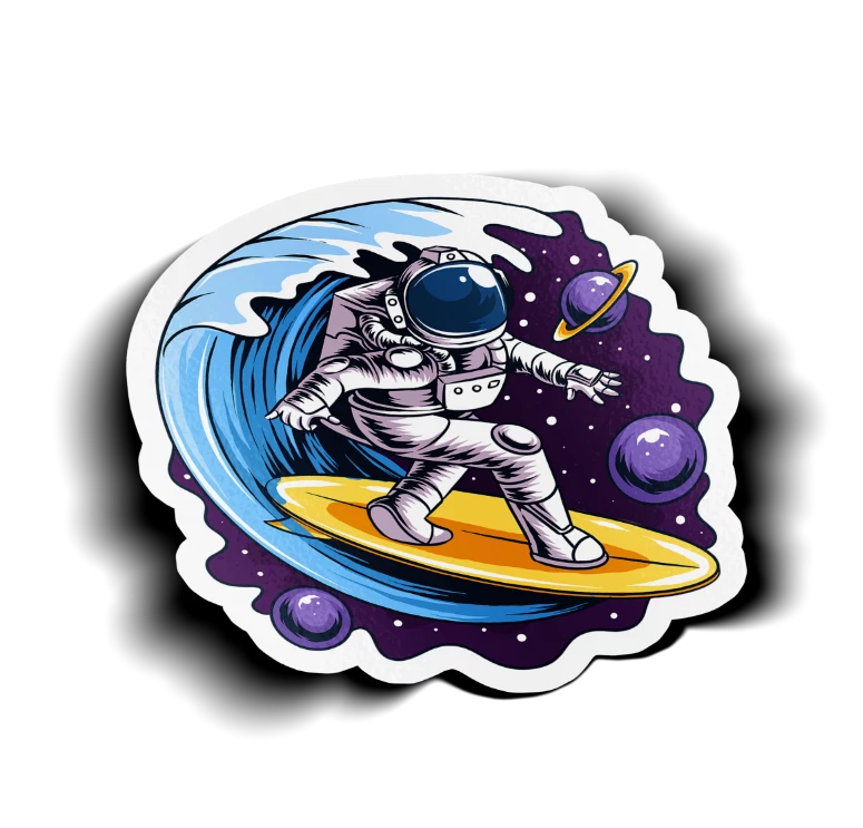 Surfing Astronaut Art