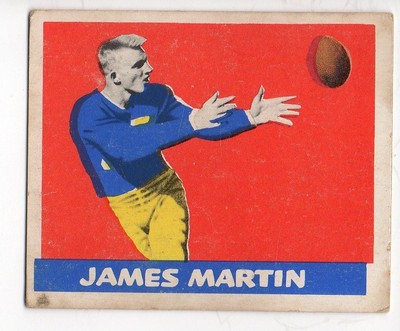 1948 Leaf Football Card #24 James Martin-Notre Dame Fighting Irish Vg ...
