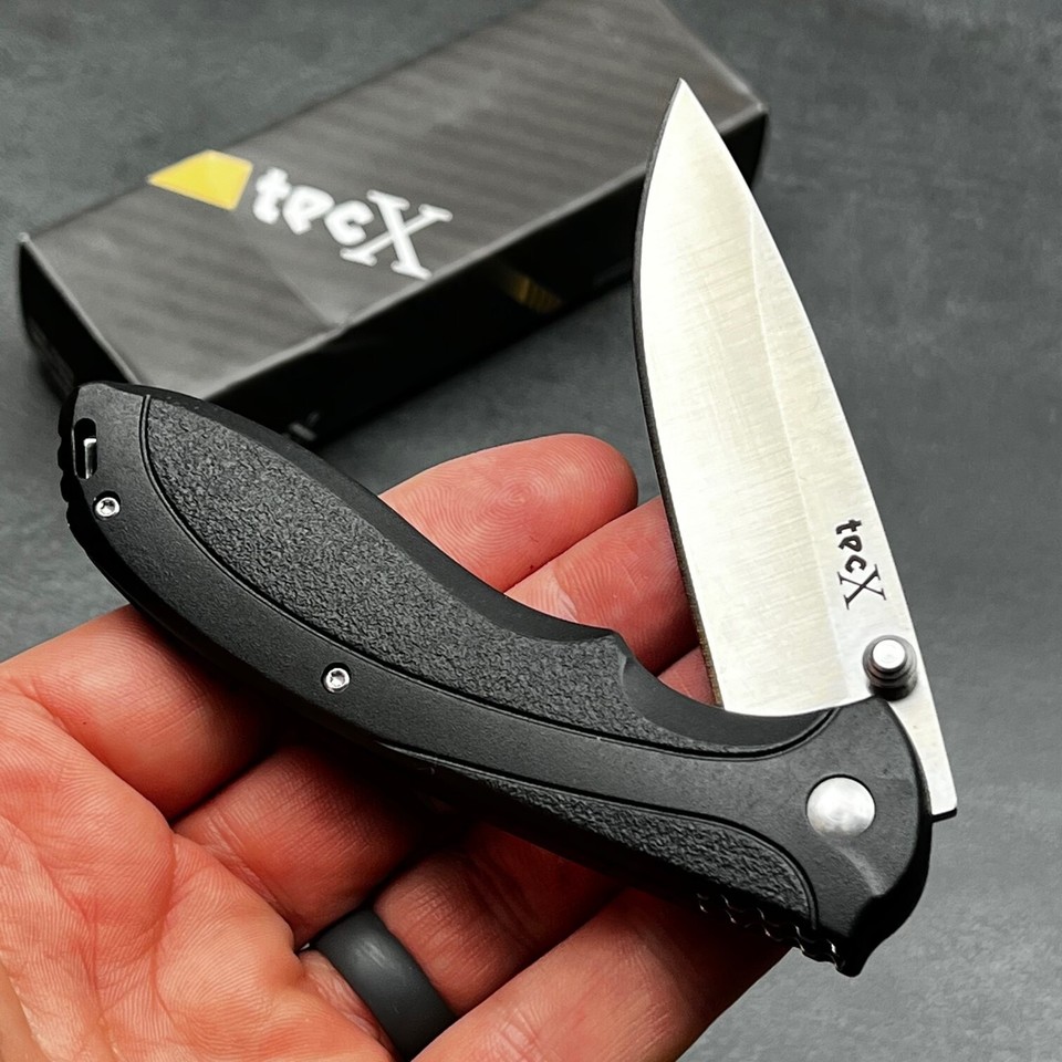 Case Cutlery TecX X-Pro Black ABS Folding EDC One Hand Opening Pocket ...