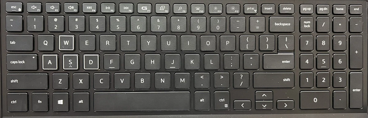 Dell Laptop Keys