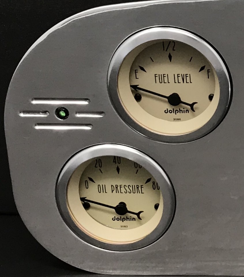 1935-1936 Ford Truck 5 Gauge Dash Panel Insert Polished Mechanical Set ...