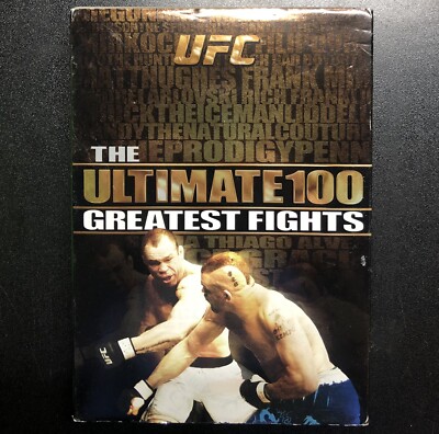 UFC: The Ultimate 100 Greatest Fights (DVD, 8-Disc Set) MMA Fighting ...