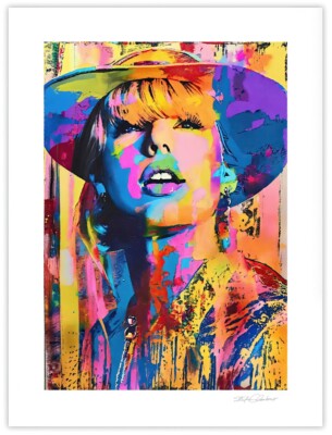 TAYLOR SWIFT III GRAFFITI Art Print 18x24” Hand Signed Artist Stephen ...