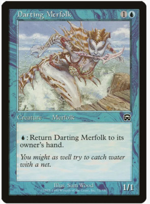 Darting Merfolk Vintage Magic the Gathering (x4) PLAYSET MtG Mercadian ...