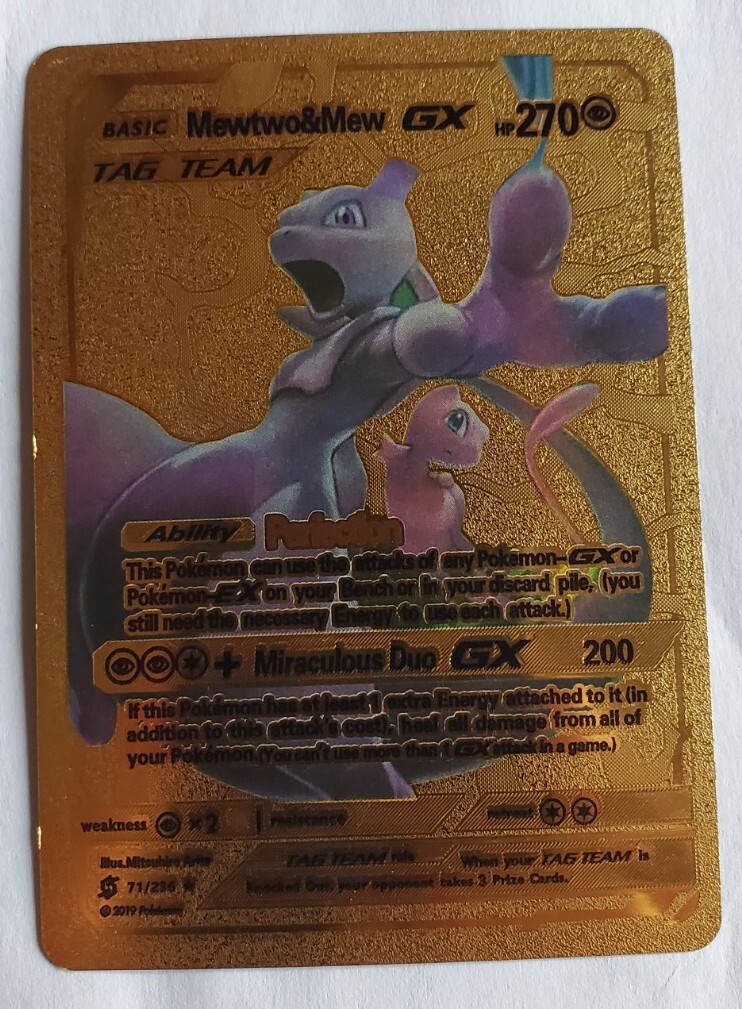 Mewtwo And Mew Card