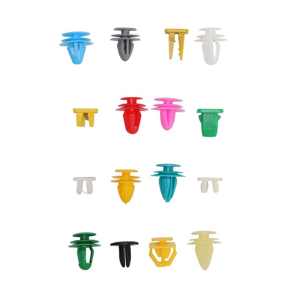 500 Clips Car Body Plastic Push Pin Rivet Trim Moulding Fastener ...