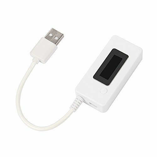 LCD Dual USB Charger Mobile Power Detector Voltage Current Meter Tester ...