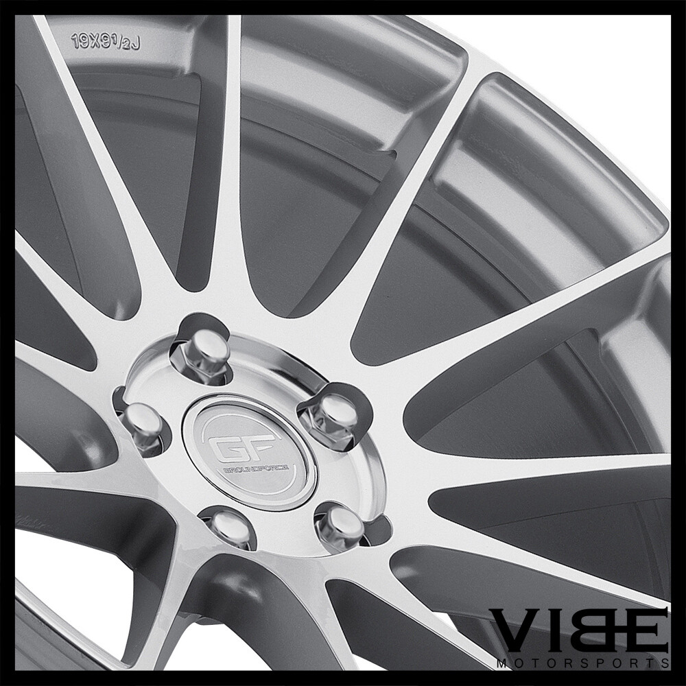 19" MRR GROUND FORCE GF6 SILVER CONCAVE WHEELS RIMS FITS TOYOTA CAMRY ...