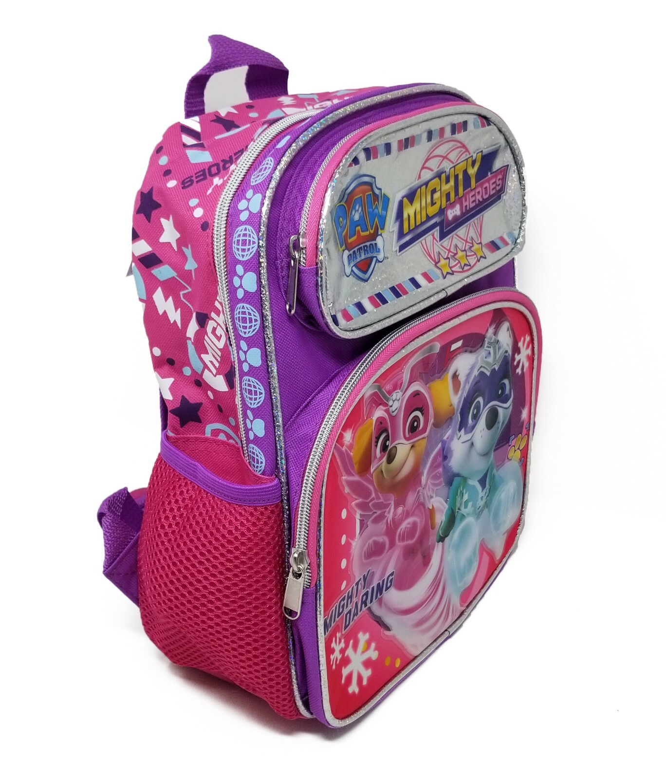 Paw Patrol Pink Mighty Pups 12" Toddler School Backpack Book Bag ...