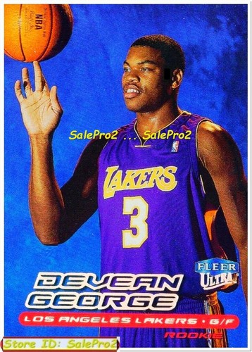 ULTRA FLEER 1999 DEVEAN GEORGE NBA RC LOS ANGELES LAKERS STAR MINT ...