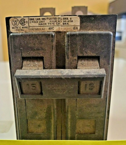 BAB2015 - WESTINGHOUSE 2P 15A CIRCUIT BREAKER | eBay