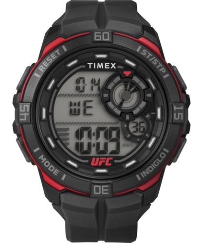 Montre Homme TIMEX UFC RUMBLE TW5M59100 Numérique Silicone Noir Chrono ...