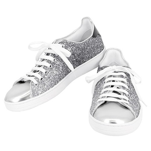LOUIS VUITTON Sneakers Front Row Line Women s 22.5cm Silver 154 3 17 ...