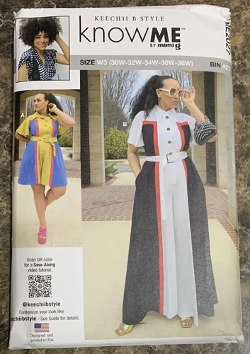 Know Me ME2027 Pattern Misses Women's Romper & Jumpsuit Mimi G Size 30W ...