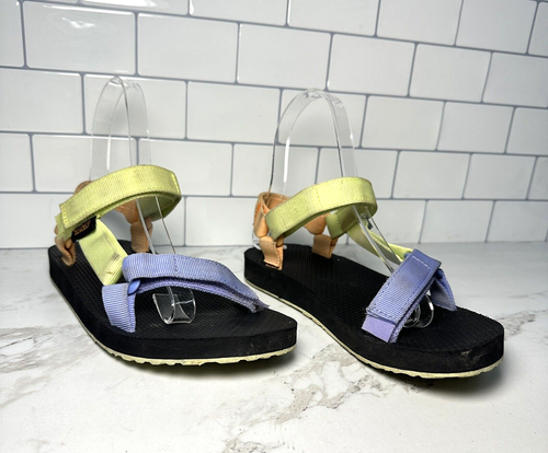 Teva Original Universal Women's Sandals Wind Multi Size 5 Purple Yellow ...