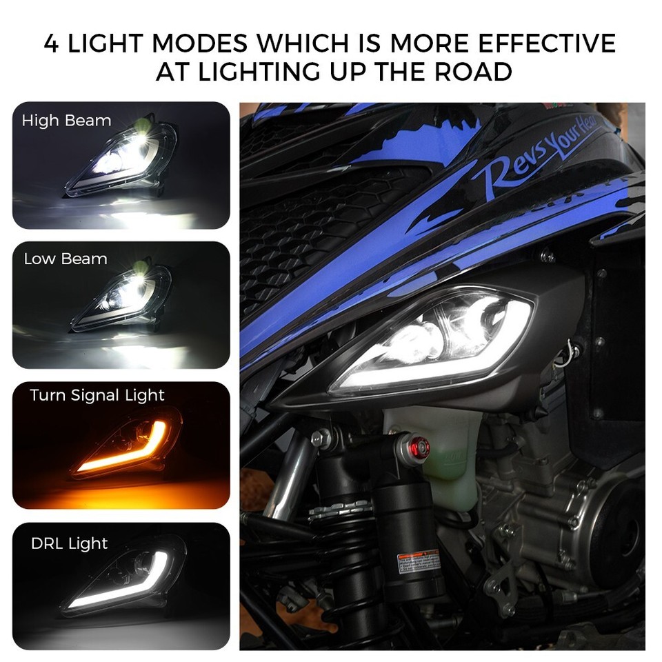 For 2006-2025 YAMAHA YFZ 450 RAPTOR 350 700 700R LED Headlights Set ...