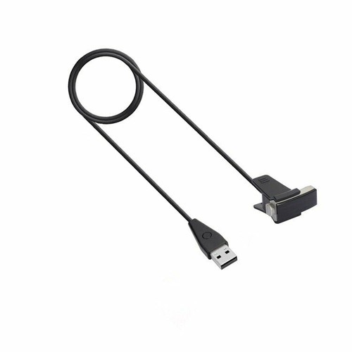 Black USB Charger Cable w/ Reset Buttons For Fitbit Ace Kids Activity ...