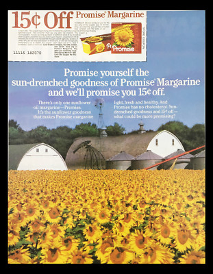 1982 Promise Sunflower Oil Margarine Circular Coupon Advertisement | eBay