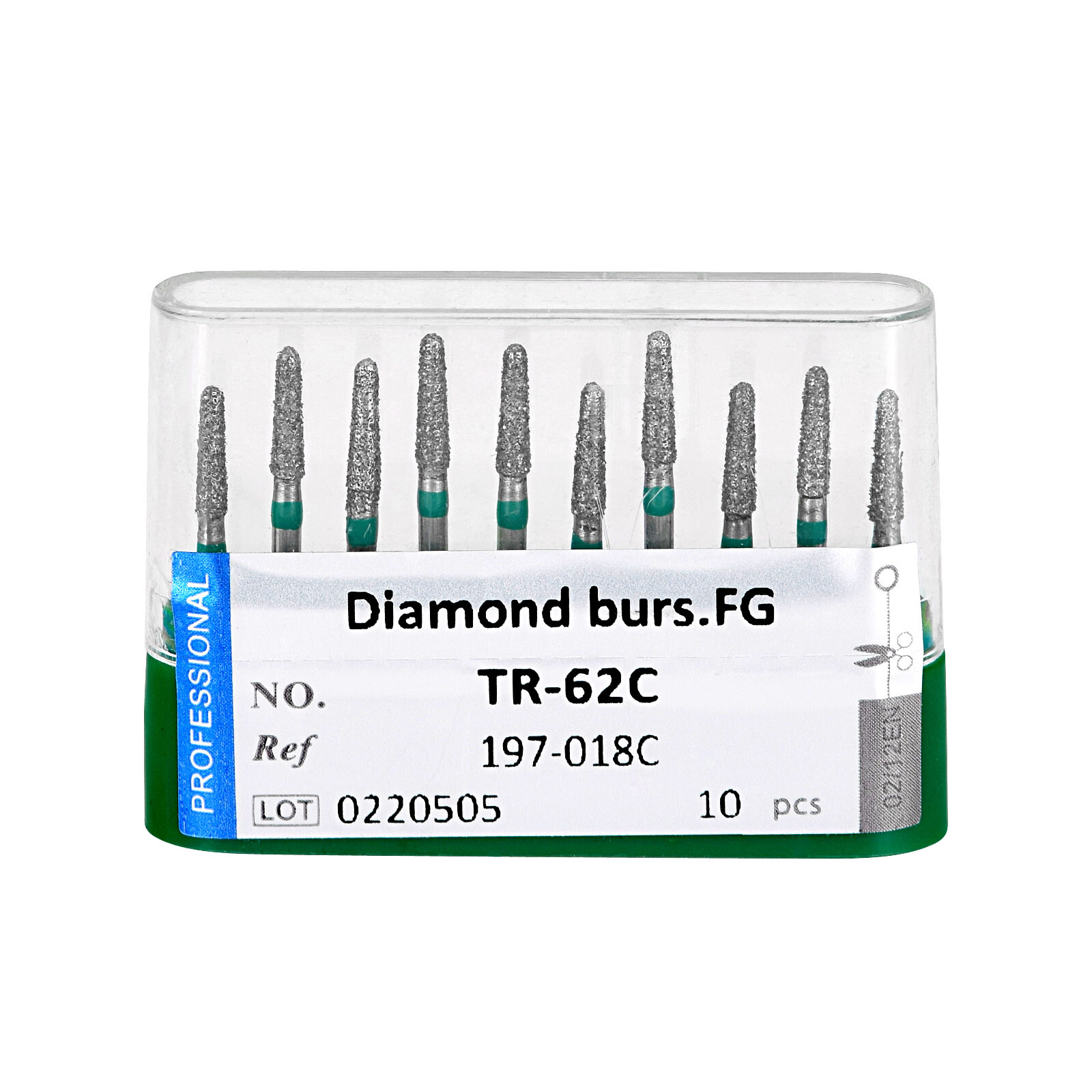 28 Types Dental Diamond Burs High Speed Handpiece Friction Grip 1.6MM ...