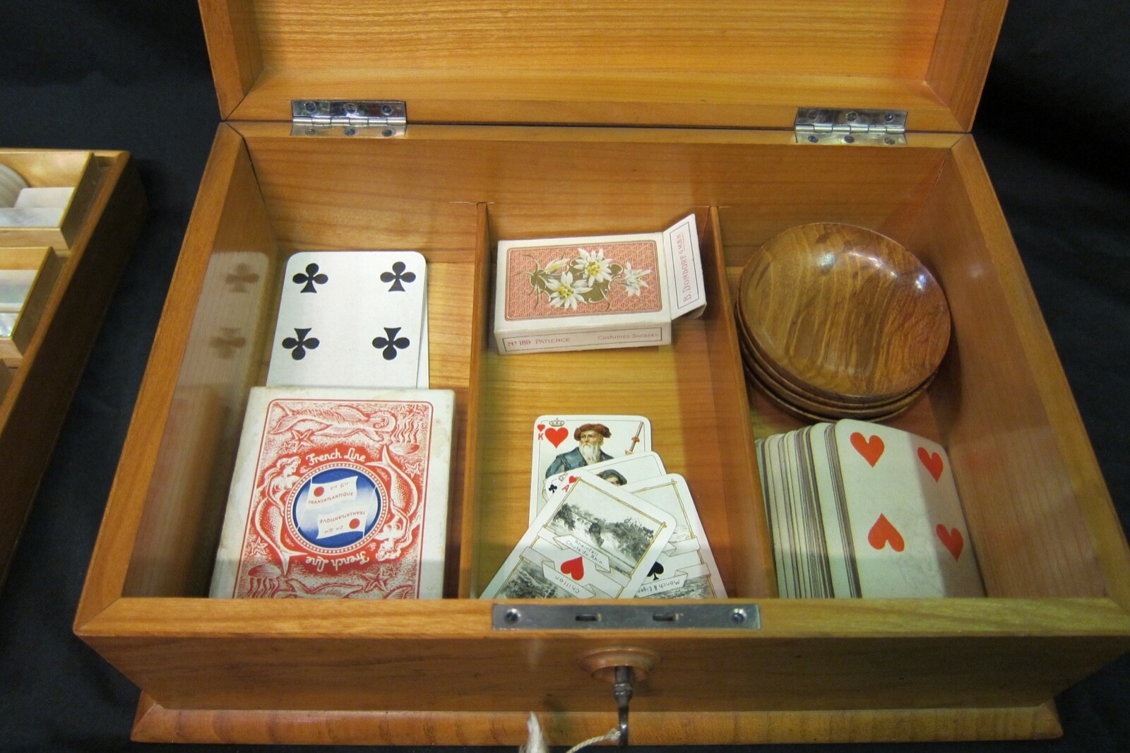 Vintage French Wooden Gambling Box | eBay
