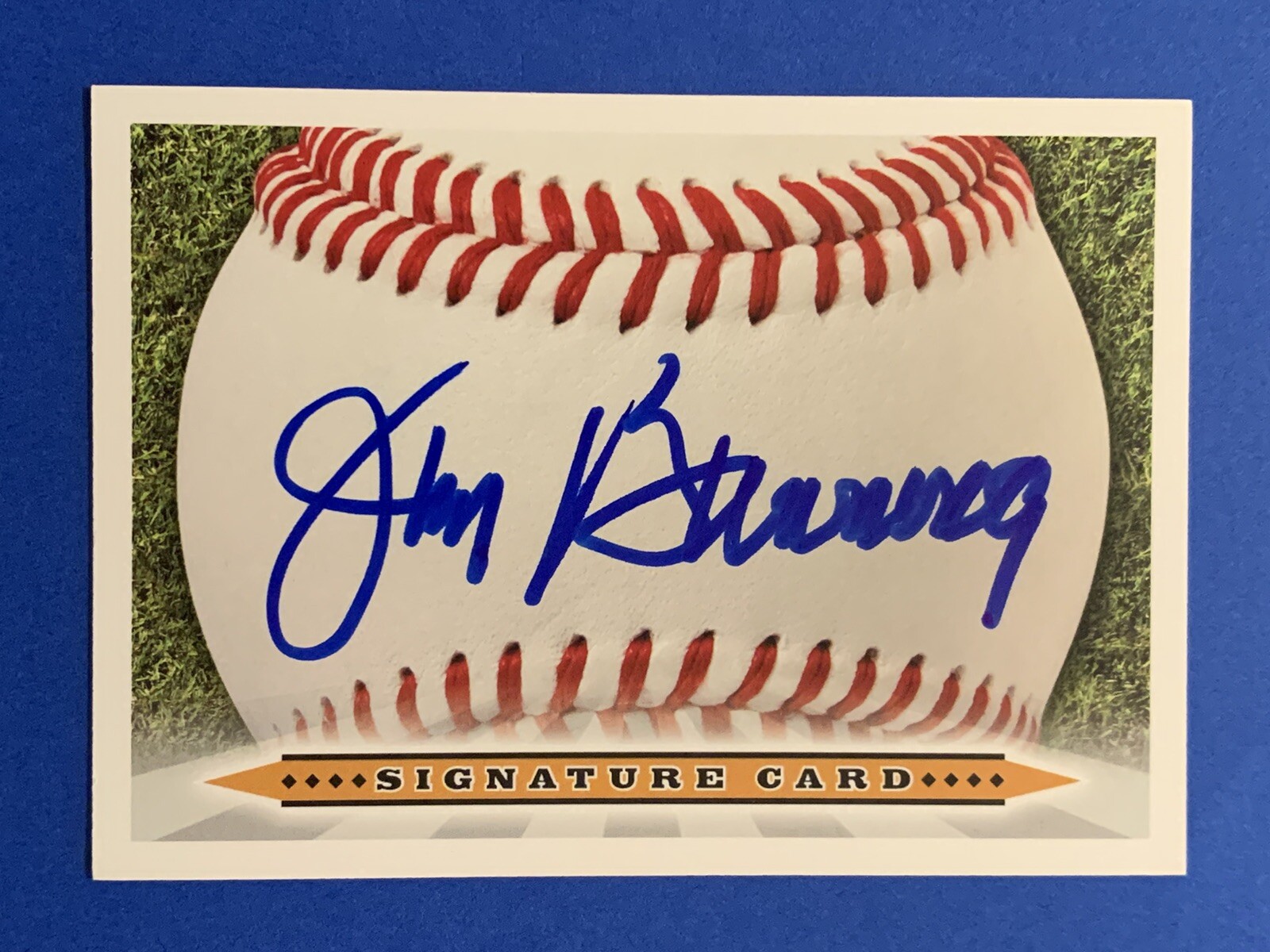 JIM BUNNING (Dec) HOF Signed 2009 Signature Card Phillies Tigers ...