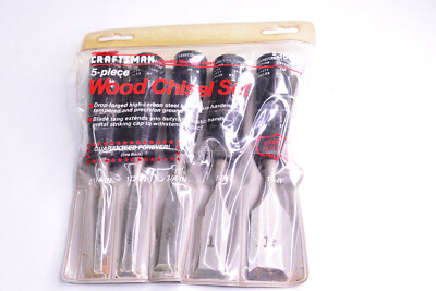 Vintage CRAFTSMAN CHISEL Wood Working Chisel SET 936829 Made in USA | eBay
