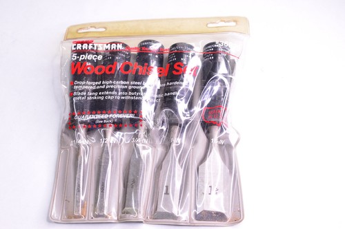 Vintage CRAFTSMAN CHISEL Wood Working Chisel SET 936829 Made in USA | eBay