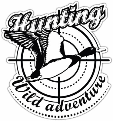 Hunting Wild Outdoor Adventure Duck Hunter Car Bumper Window Sticker ...