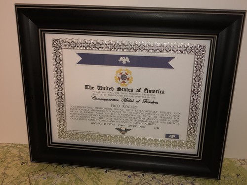 PRESIDENTIAL MEDAL OF FREEDOM COMMEMORATIVE CERTIFICATE - Type-1 | eBay