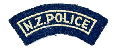 New Zealand NZ Police Shoulder Title Insignia Gold Color Embroidery | eBay