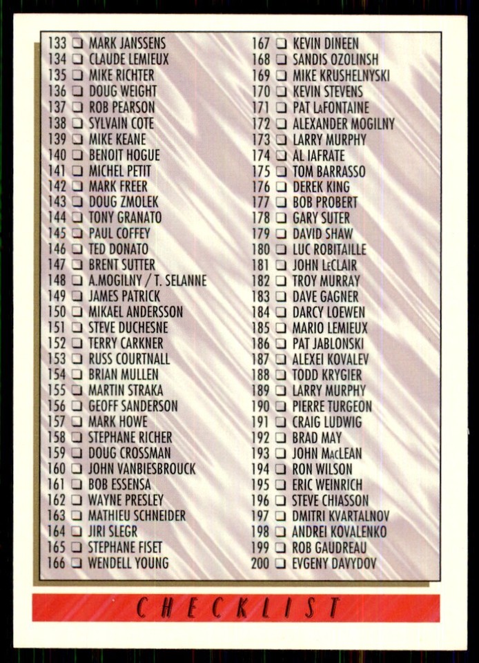 1993-94 Topps Premier Adrien Plavsic Vancouver Canucks #201 NHL Hockey ...