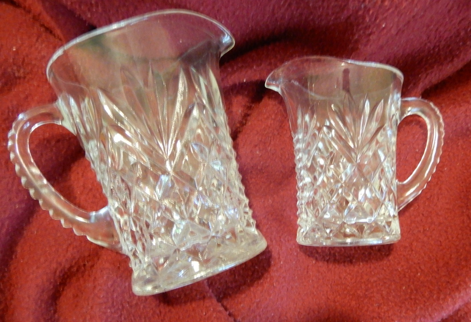 JUGS LARGE & MEDIUM SIZE CRYSTAL SERIES 71? MATCHING DIAMOND PATTERN ...