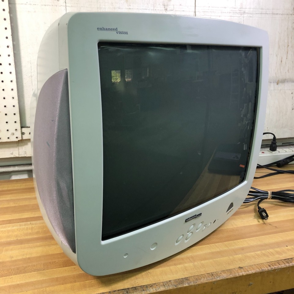 Enhanced Vision Retro Gaming 20" Curved Screen CRT TV Composite/S-VIDEO ...