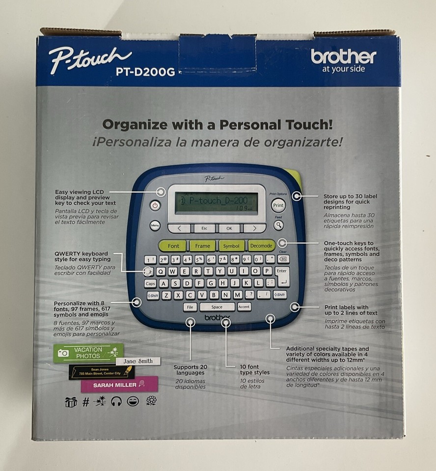 Brother P-Touch Home&Office Label Maker Graphical Display Easy Use PT ...