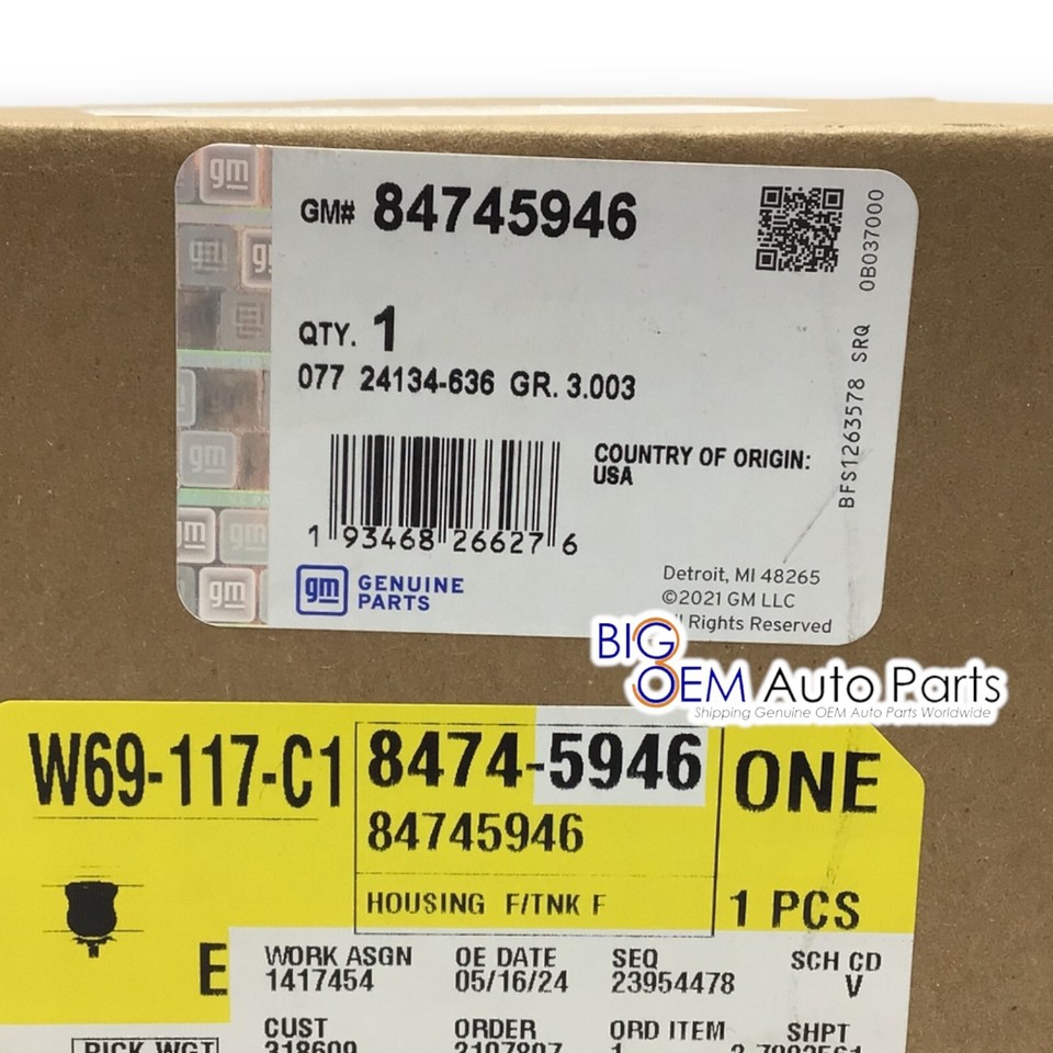 2020-2025 GMC Sierra 1500 6.6 standard bed diesel Fuel Door Tank Filler ...