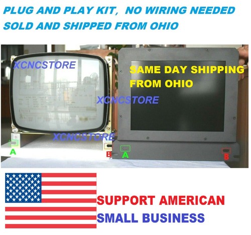 DIRECT REPLACEMENT LCD MONITOR FOR MAZAK MODEL# HM-12PDB CRT PLUG AND ...