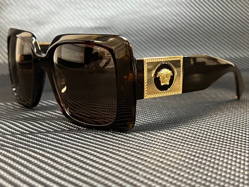 VERSACE VE4405 108 73 Havana Rectangle Women's 54 mm Sunglasses ...