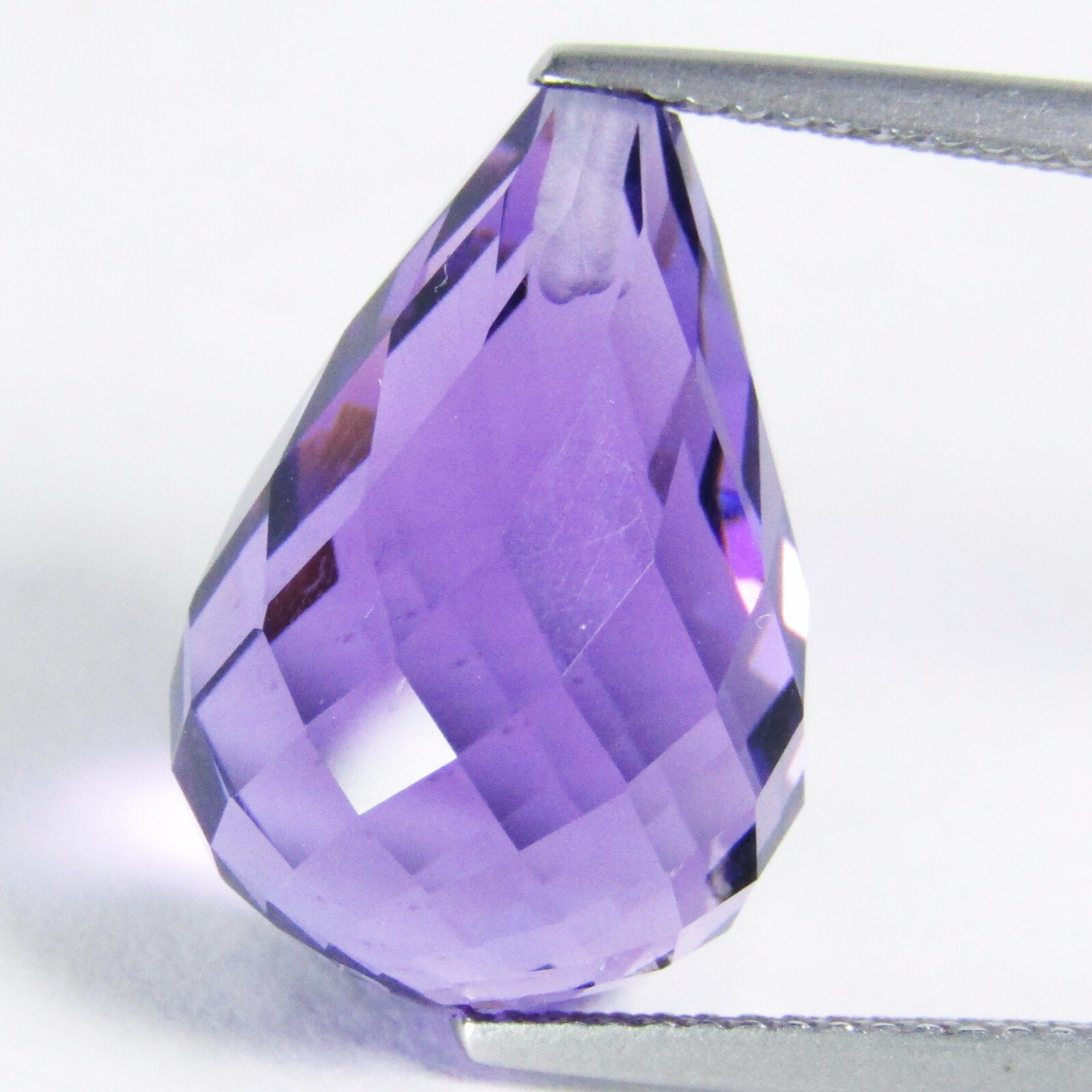 16.28Ct Excellent Natural Amethyst Cut 18x12.3mm Briolette Cut With ...